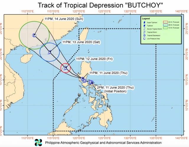 Moderate to times intense rains over several provinces due to Butchoy ...