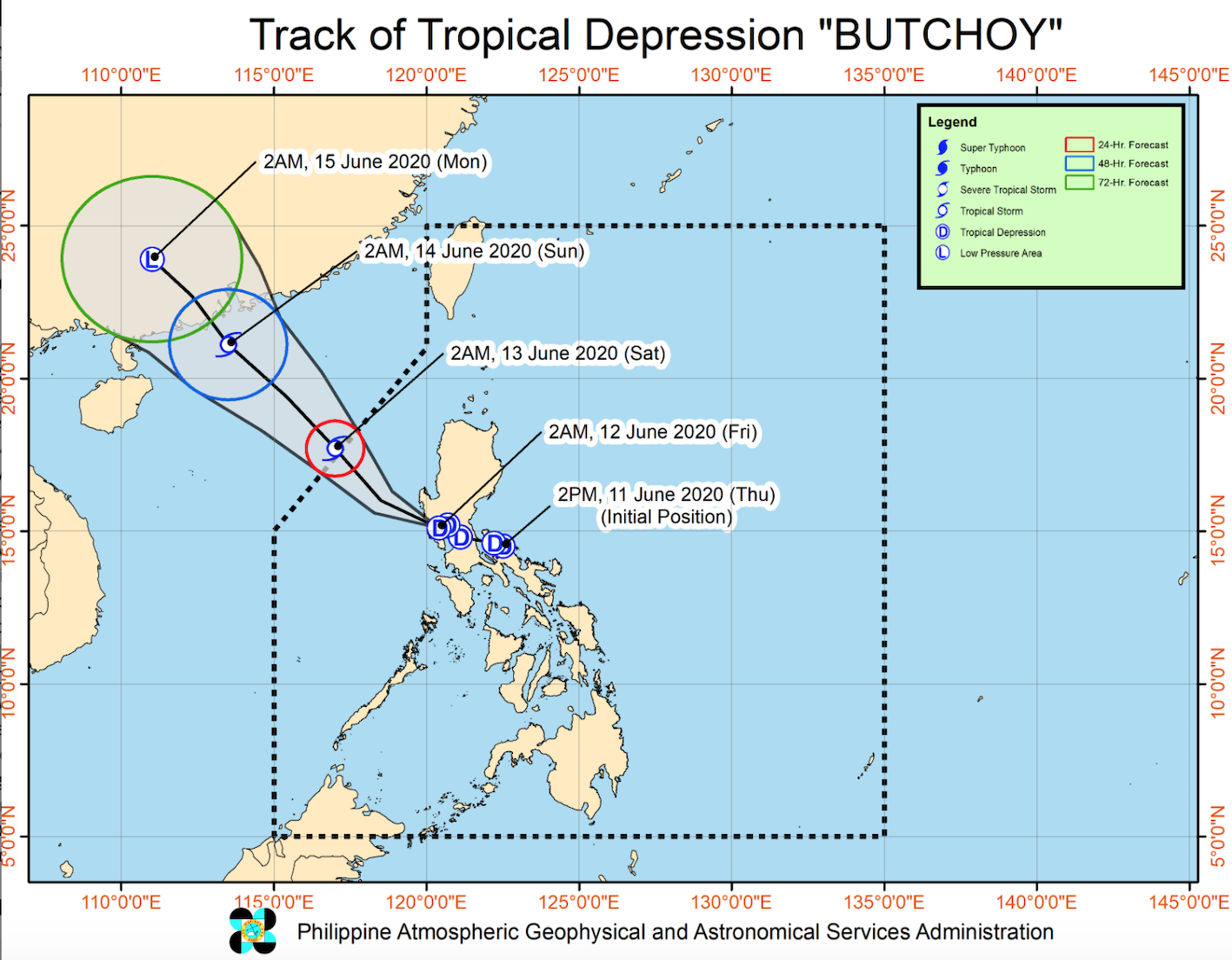 Butchoy to bring moderate to heavy rains over Zambales, Bataan ...