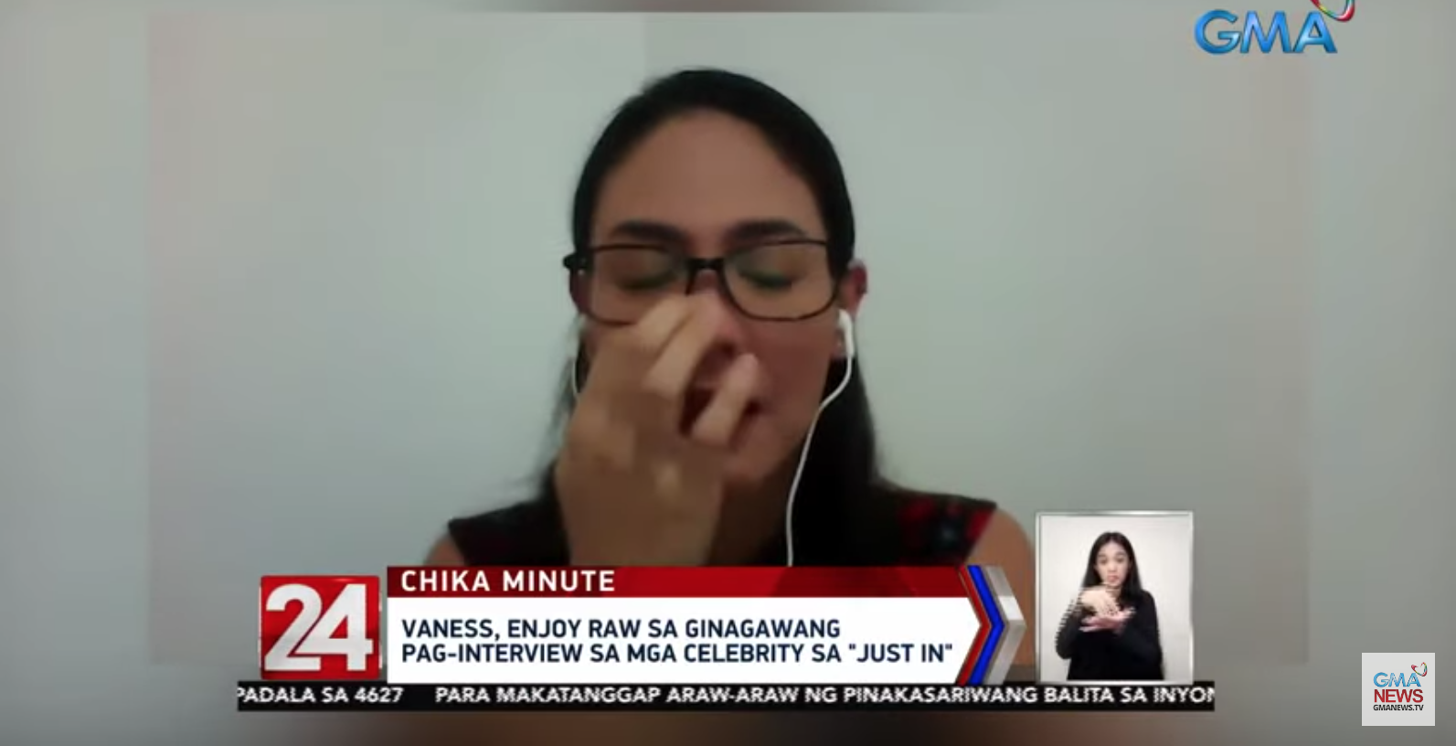 Why did Vaness del Moral cry while interviewing former actress G Toengi ...