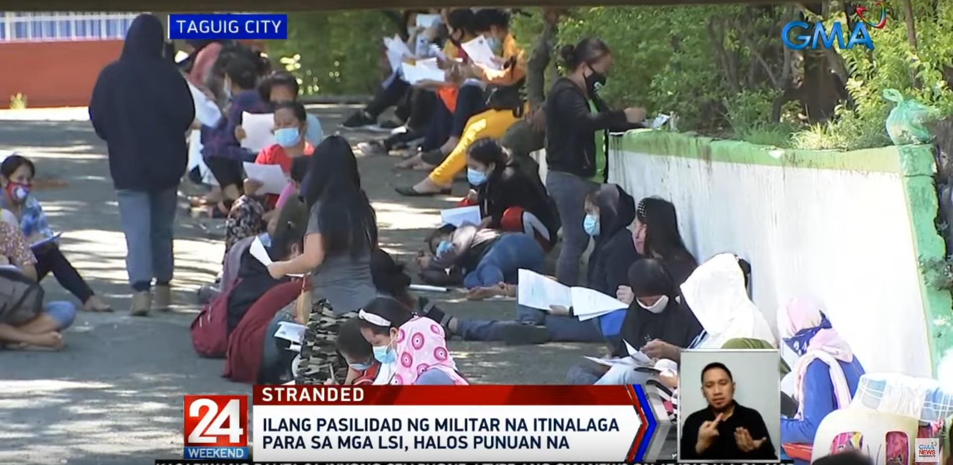 Facilities designated for LSIs almost full –military | GMA News Online