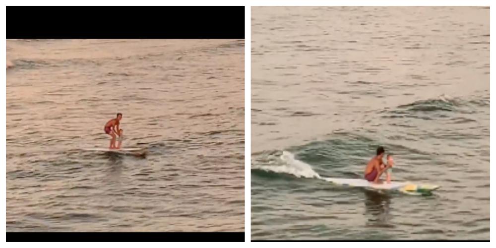 Philmar Alipayo surfs with 10-month-old daughter Baby Lilo | GMA News ...