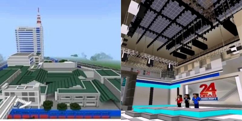 Netizen recreates GMA Network building, studios in Minecraft universe ...