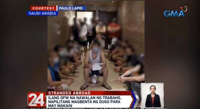 Stranded OFWs in Saudi forced to sell their blood to survive | GMA News ...