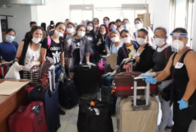 410 Pinoys return from Lebanon in single largest repatriation flight in ...