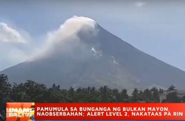 Mayon showed magmatic activity; Alert Level 2 stays –PHIVOLCS | GMA News Online