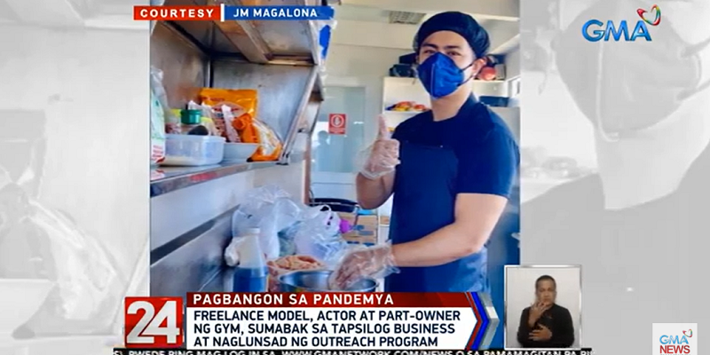 Commercial model starts silog delivery business, outreach program amid ...