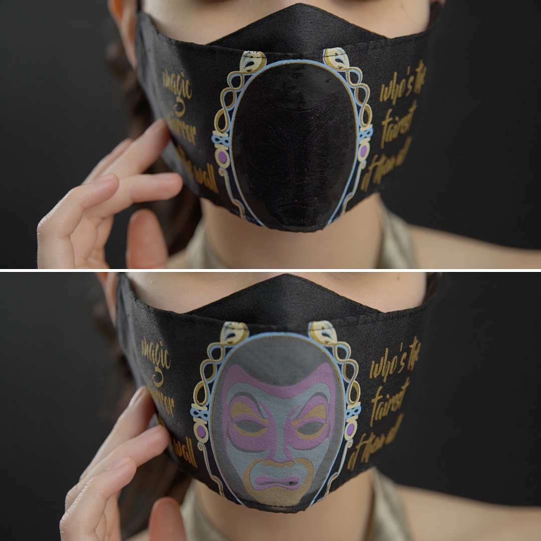 A Disney villain magically appears when you breathe through this mask ...