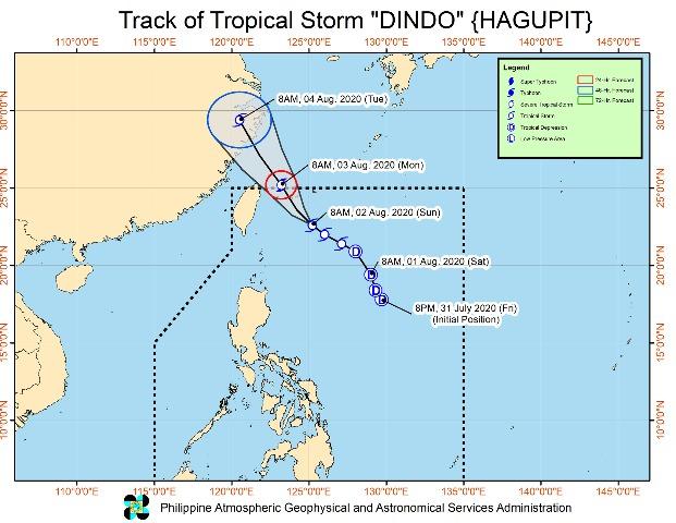 Dindo moves toward Japan, may exit PAR on Monday; Habagat to bring ...