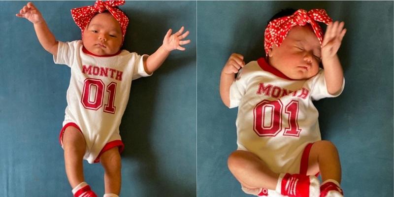 Drew Arellano shares cute photos of Baby Alana as she turns 1 month old ...