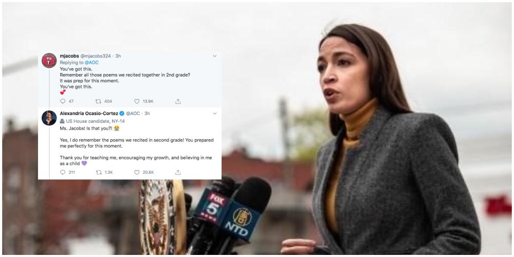 US Rep. Ocasio-Cortez had a sweet Twitter exchange with her elementary ...