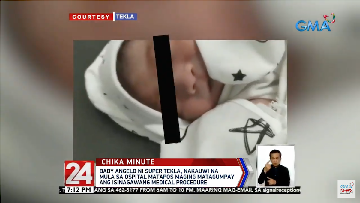 Tekla says operation of his son Baby Angelo a success | GMA News Online