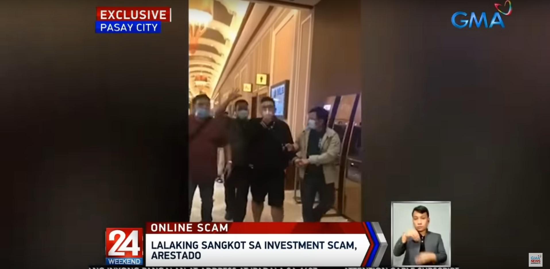 Investment scam suspect arrested by NBI-NCR in Pasay | GMA News Online