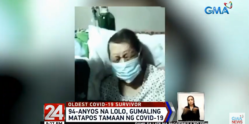 94-year-old lolo survives battle vs COVID-19 | GMA News Online