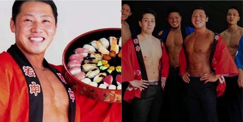 Sushi restaurant in Japan employs macho bodybuilders to deliver orders ...