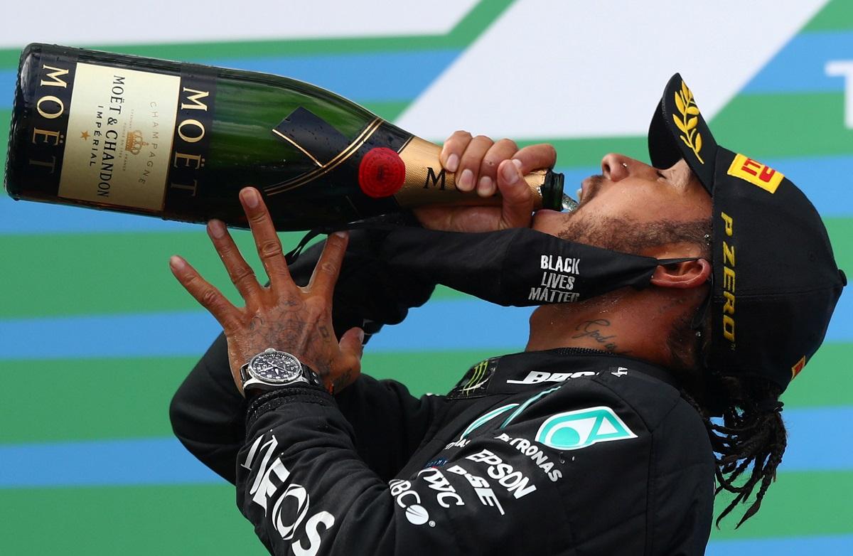 Hamilton ties Schumacher with 91st Formula One win | GMA News Online