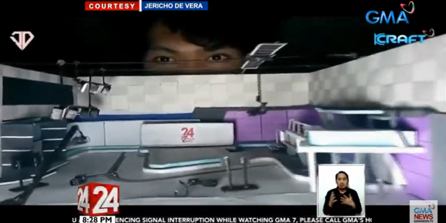 Incoming college student creates miniature version of '24 Oras' studio
