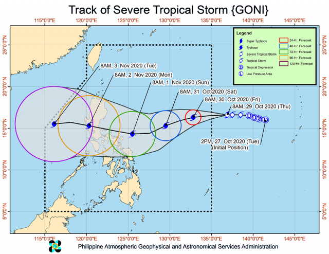 Trough of Goni outside PAR to bring rain, thunderstorms to E. Visayas ...