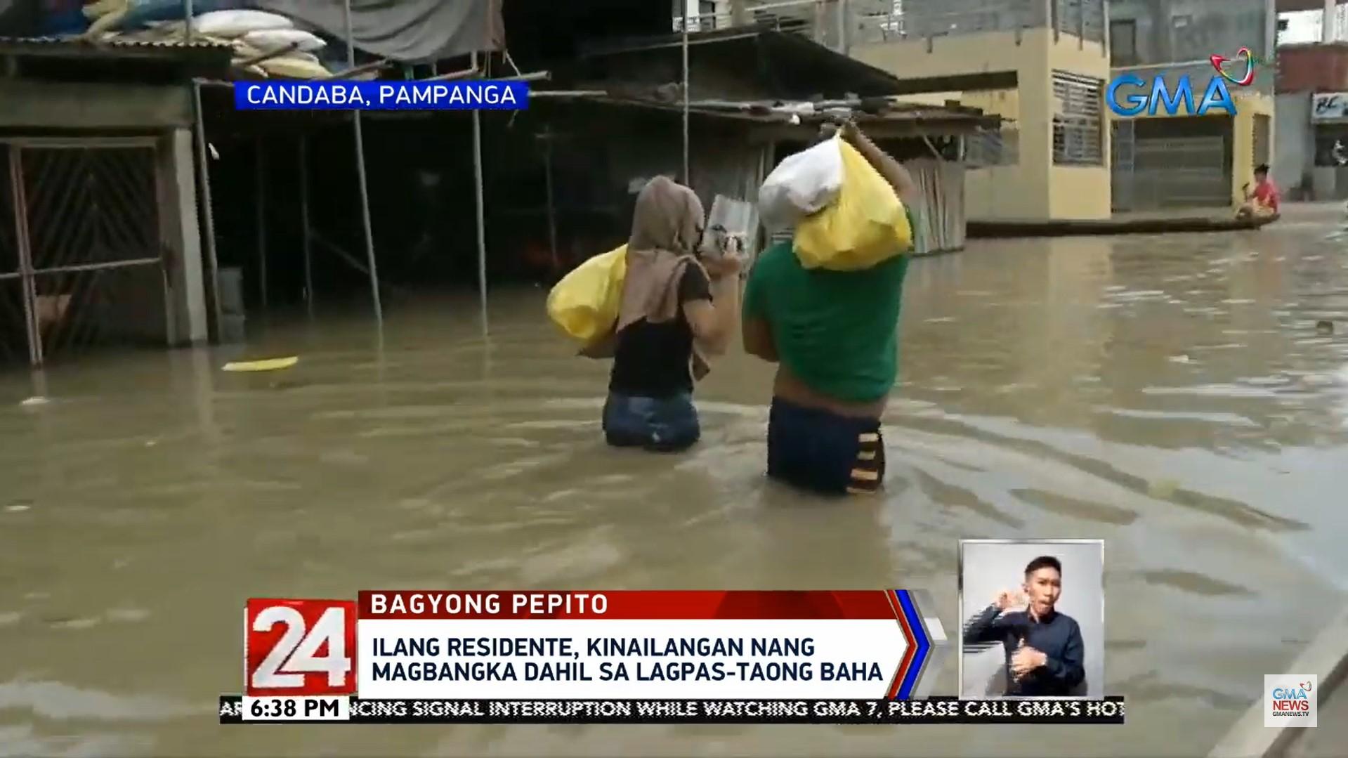 5 villages in Pampanga flooded after Pepito | GMA News Online