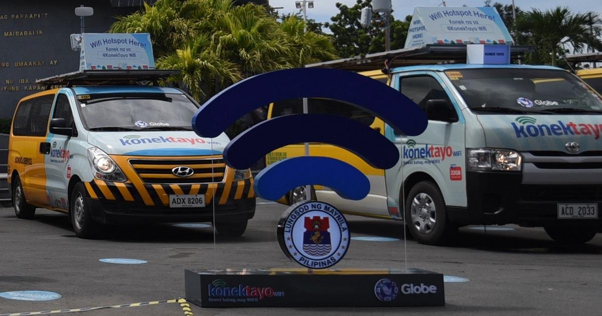 Globe deploys school bus hotspots for free wifi in Manila | GMA News Online