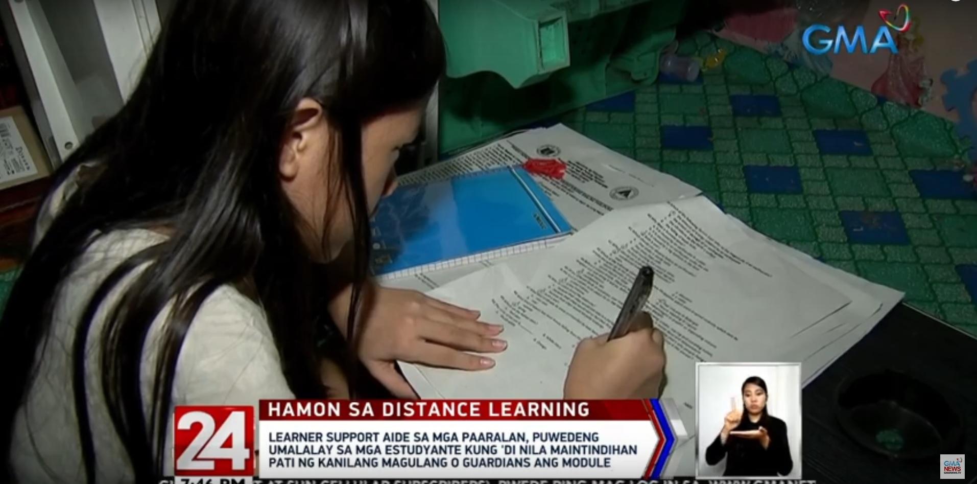 DepEd: Parents can get help with modules from learner support aides ...