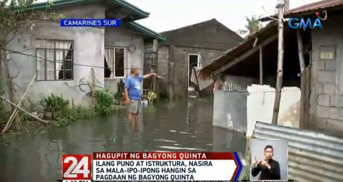Quinta floods parts of Camarines Sur | GMA News Online