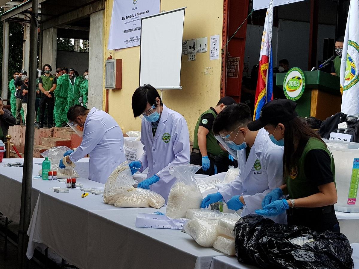 PDEA destroys P6.25B worth of dangerous drugs in Cavite | GMA News Online