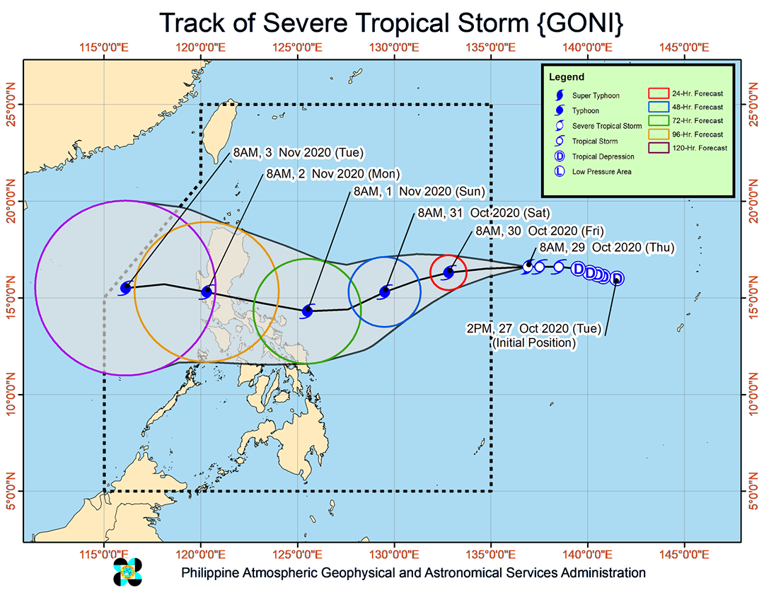 Trough of Goni outside PAR to bring rain, thunderstorms to E. Visayas ...