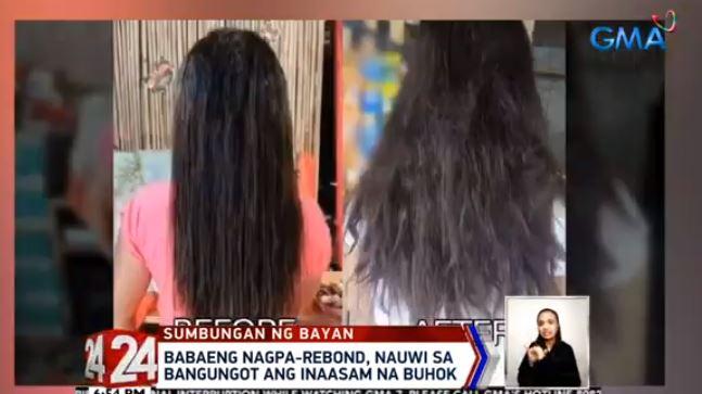 Woman rues paying P1,800 for hair rebond that goes awry | GMA News Online