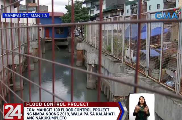 COA: More than half of MMDA's flood control projects yet to be completed