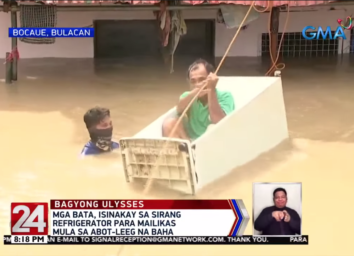 Bulacan Residents Evacuate Aboard Old Refrigerators Amid Flooding Gma