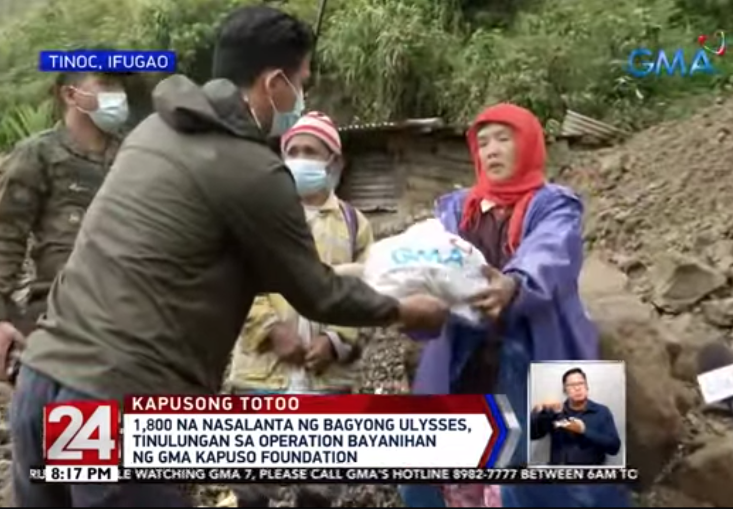 1,800 persons in typhoon-hit Ifugao province receive aid from Kapuso Foundation | GMA News Online