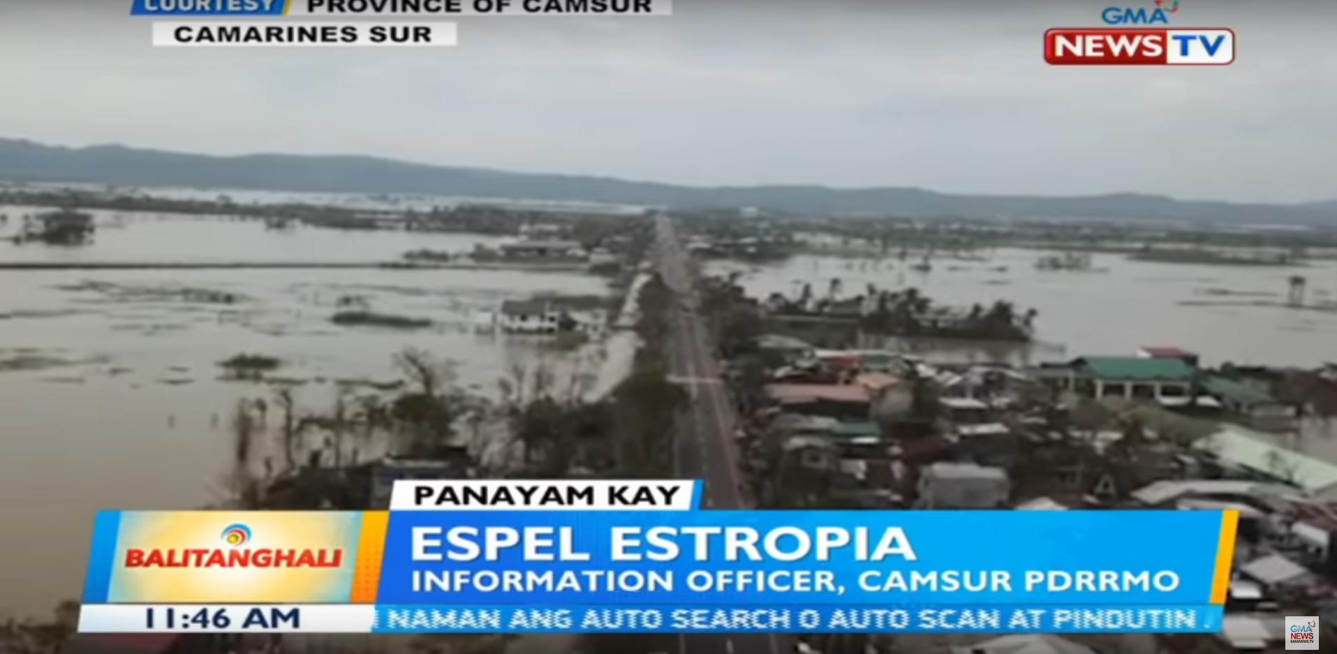 CamSur infrastructure damage due to Rolly now at P1.9B –PDRRMO | GMA ...