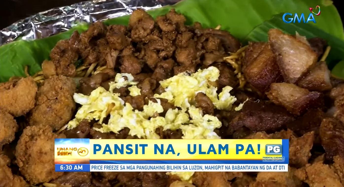 This pansit packed with mouthwatering toppings is perfect for Noche ...