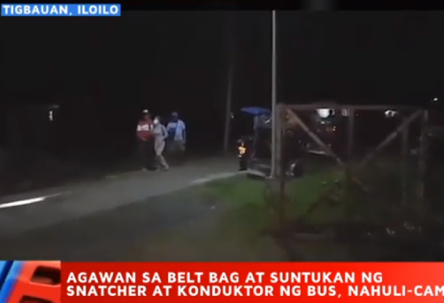 Agawan ng belt bag ng konduktor at snatcher, nahuli-cam | Balitambayan