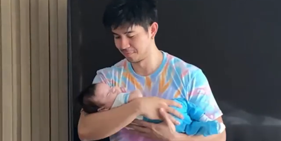 Rodjun Cruz puts Baby Joaquin to sleep while dancing to lively music ...