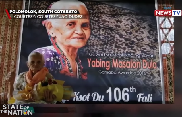 National living treasure Yabing Masalon Dulo dies at 106