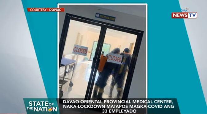 Davao Oriental provincial hospital under lockdown as 33 employees get ...