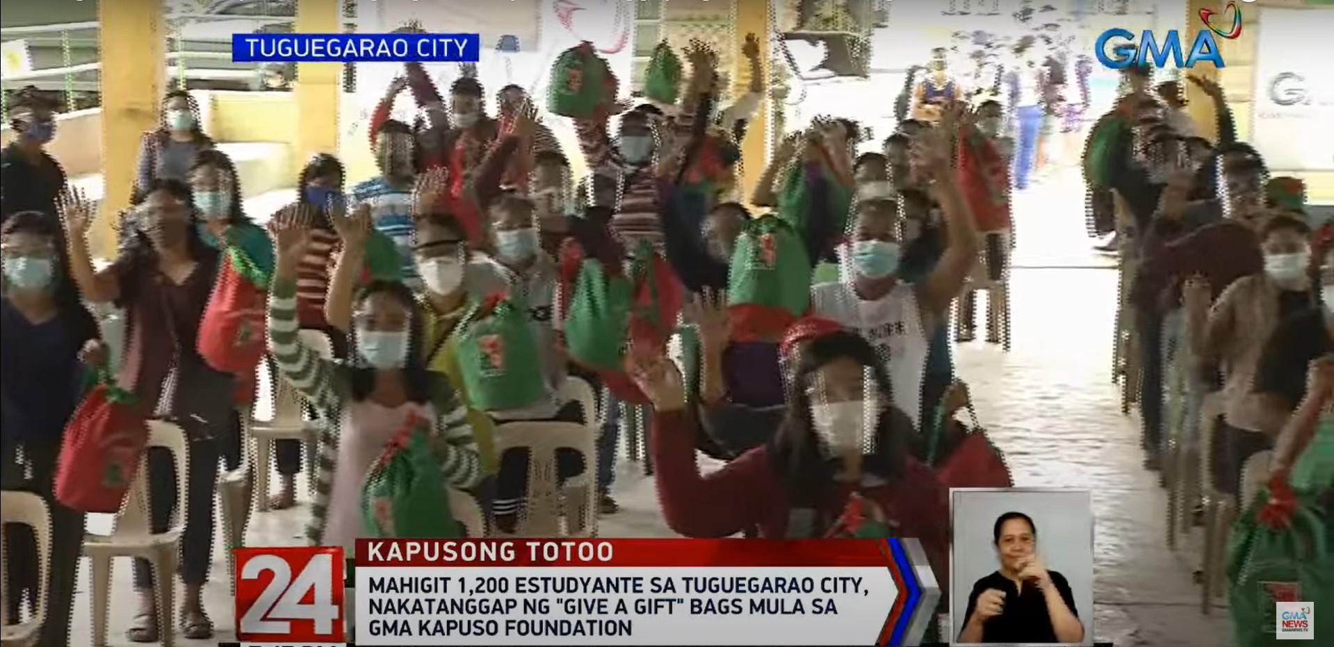 Over 1,200 students in Tuguegarao receive gift packs from GMA Kapuso ...