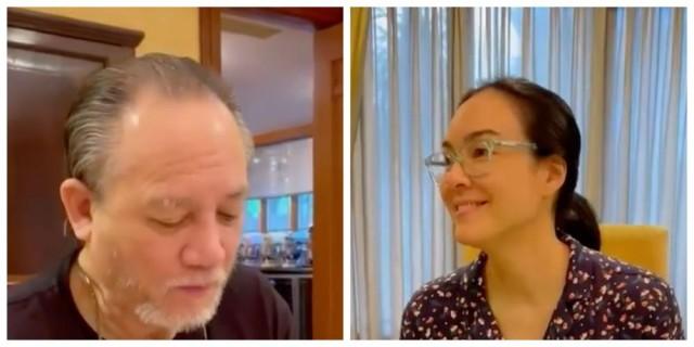 Dominique Cojuangco films parents Gretchen and Tonyboy as they share ...