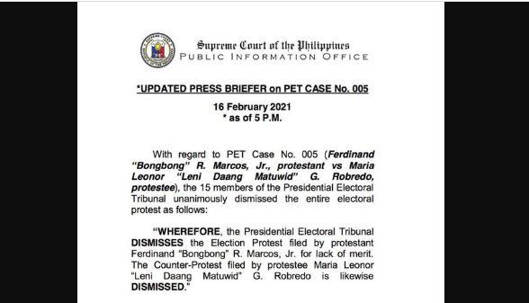 Even freshman law student would know case was dismissed, Robredo lawyer ...