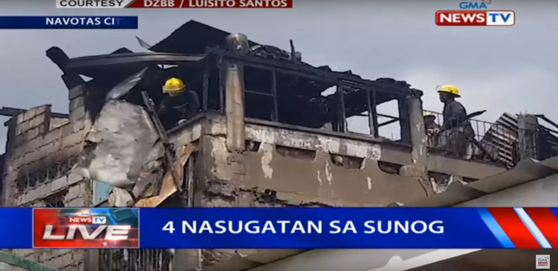 4 locals injured in Navotas City residential fire | GMA News Online
