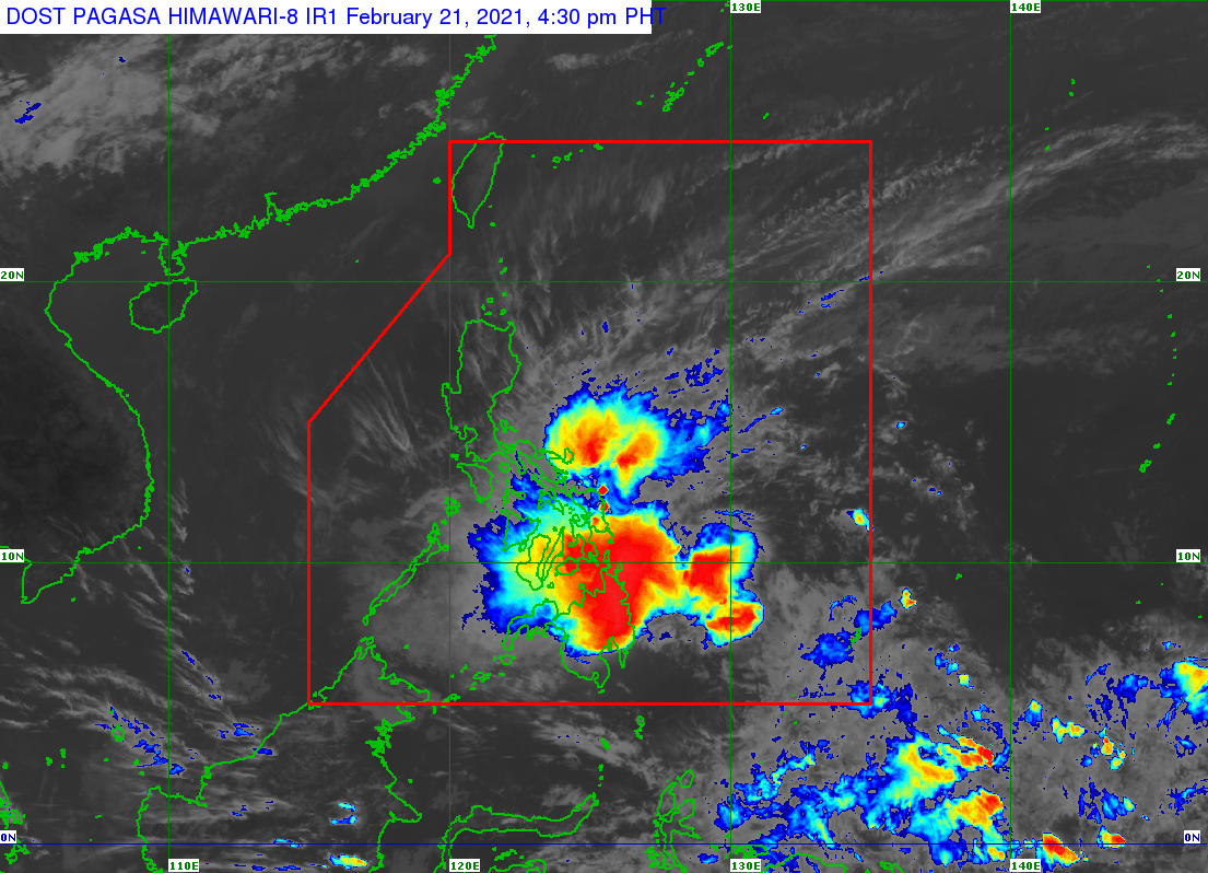 Signal No. 2 up over 6 areas as Auring accelerates slightly | GMA News ...