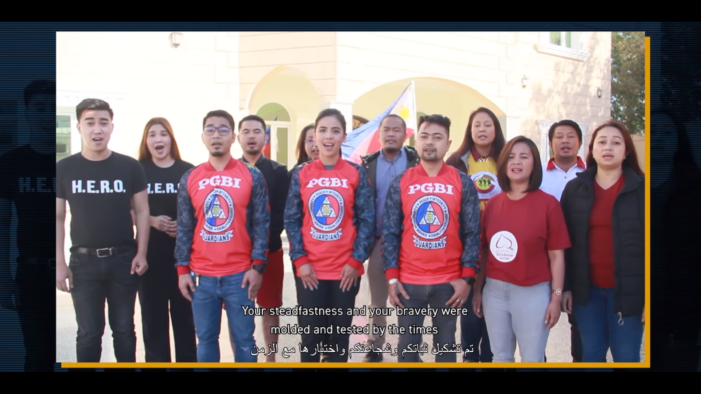 Filipinos in Qatar pay tribute to OFWs through music video | GMA News ...
