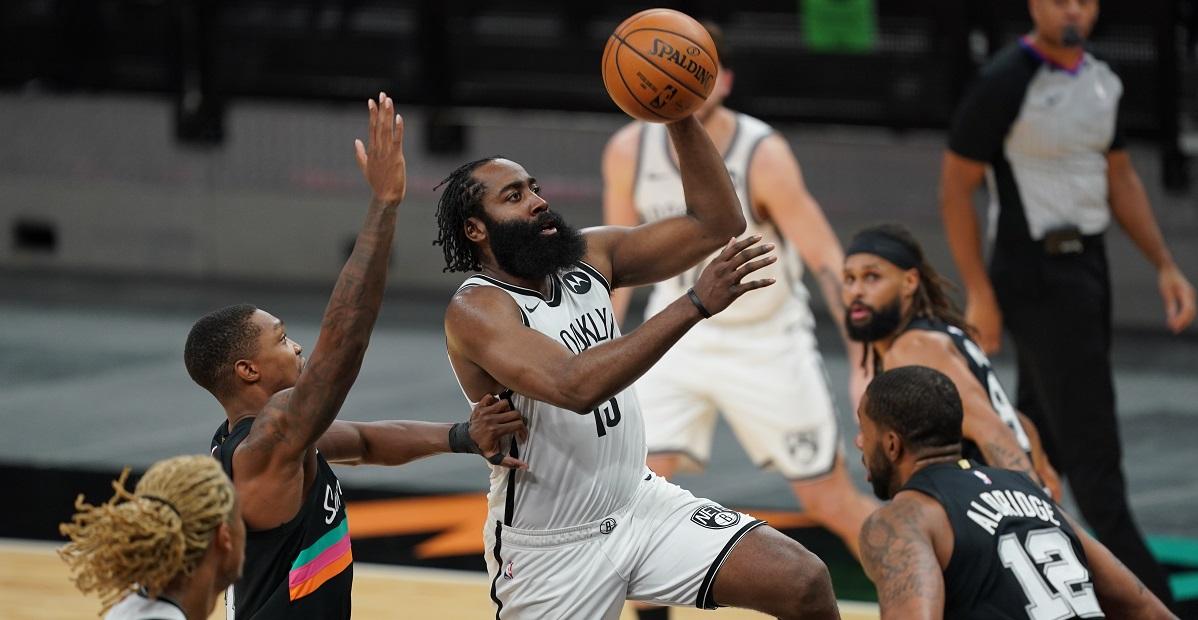 Harden's triple-double leads Nets past Spurs in OT | GMA News Online