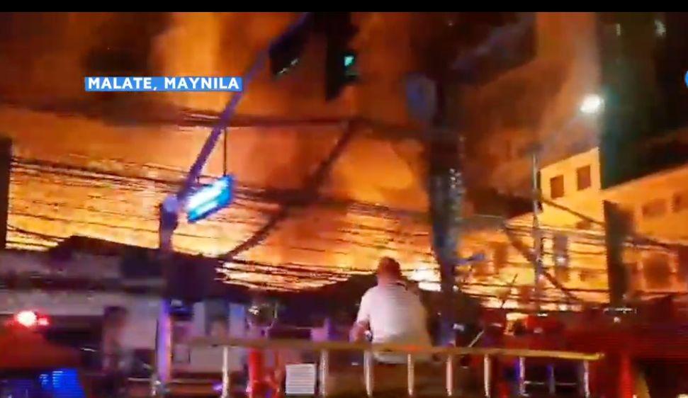 Fire hits residential area in Malate, Manila | GMA News Online