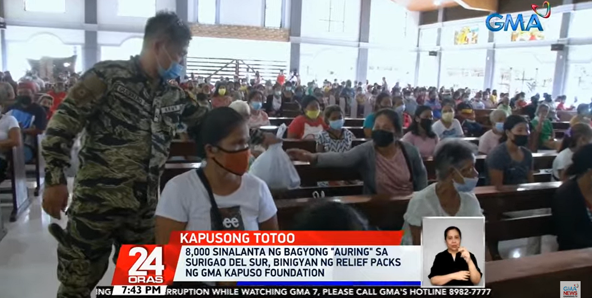 After Typhoon Auring, 8000 families in Surigao del Sur receive relief ...