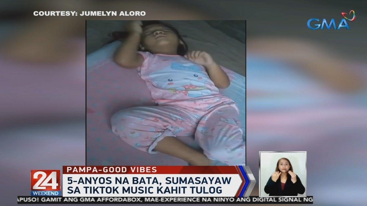 5-anyos na batang babae, nagti-Tiktok kahit mahimbing na ang tulog | Balitambayan