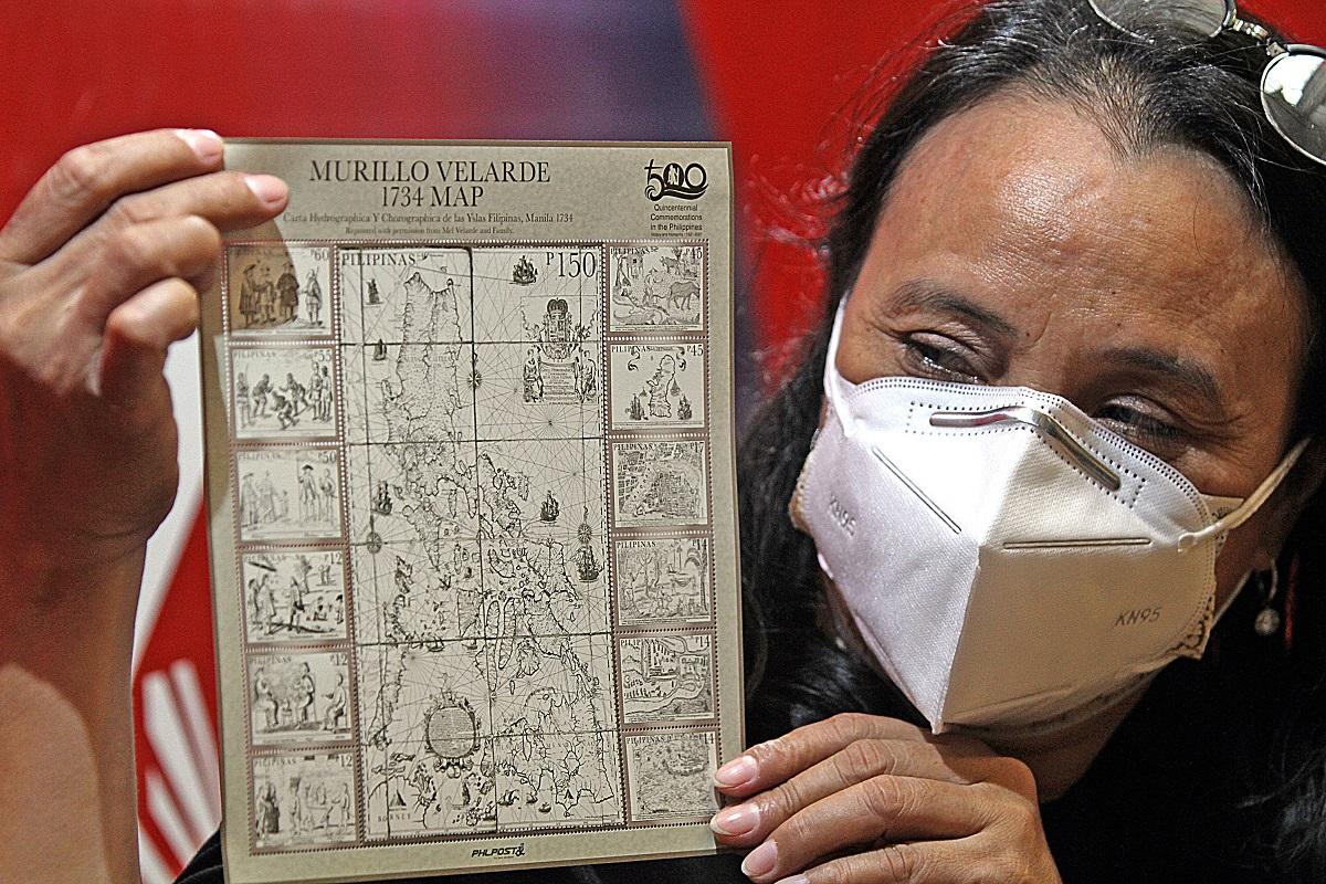 Giant stamp honors centuries-old Murillo Velarde map of the Philippines ...