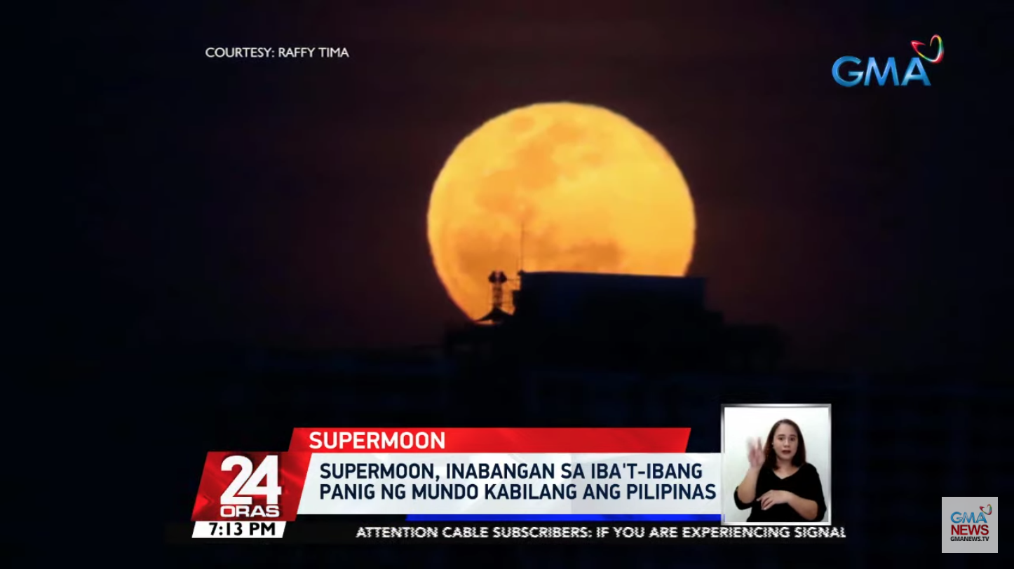 Supermoon lights up the world’s night sky | GMA News Online