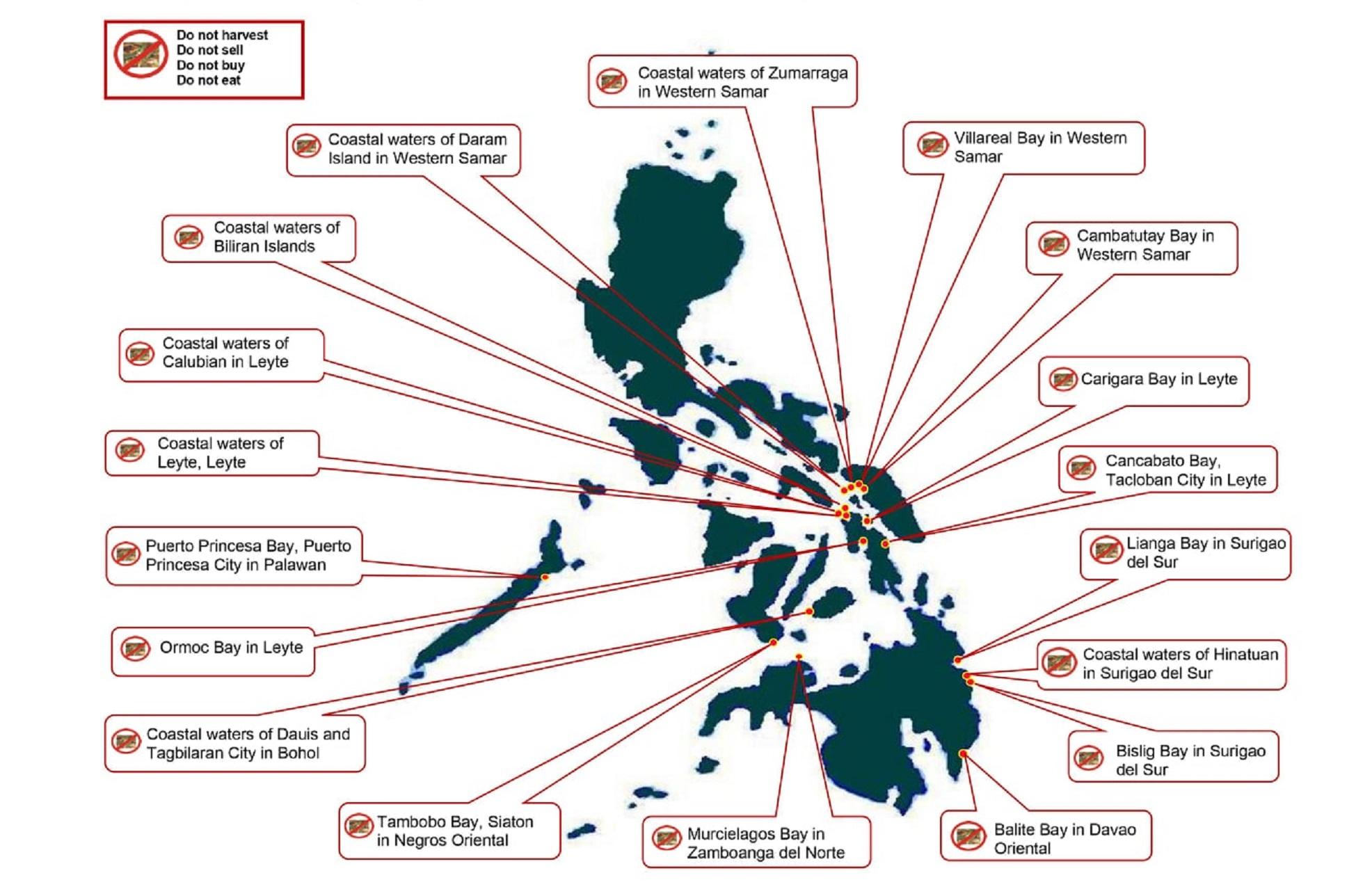 18 areas found to be positive for toxic red tide — BFAR | GMA News Online